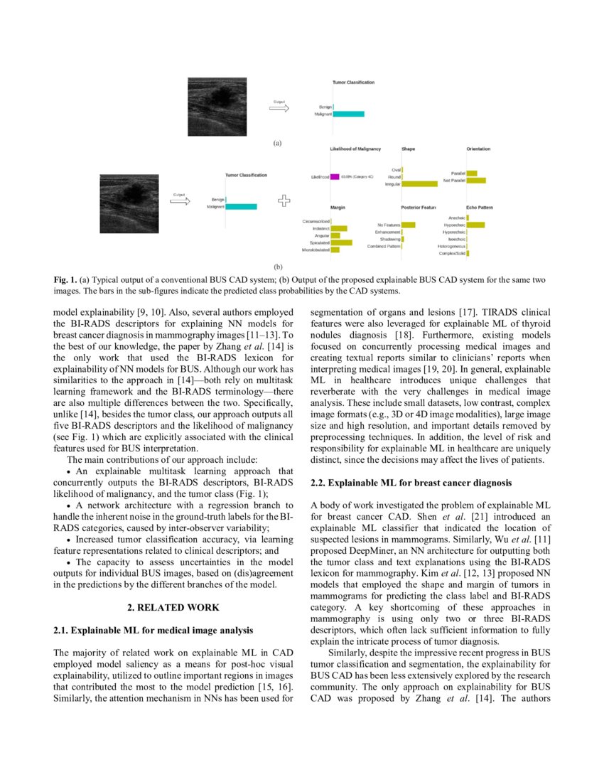 BI-RADS-Net: An Explainable Multitask Learning Approach for Cancer ...