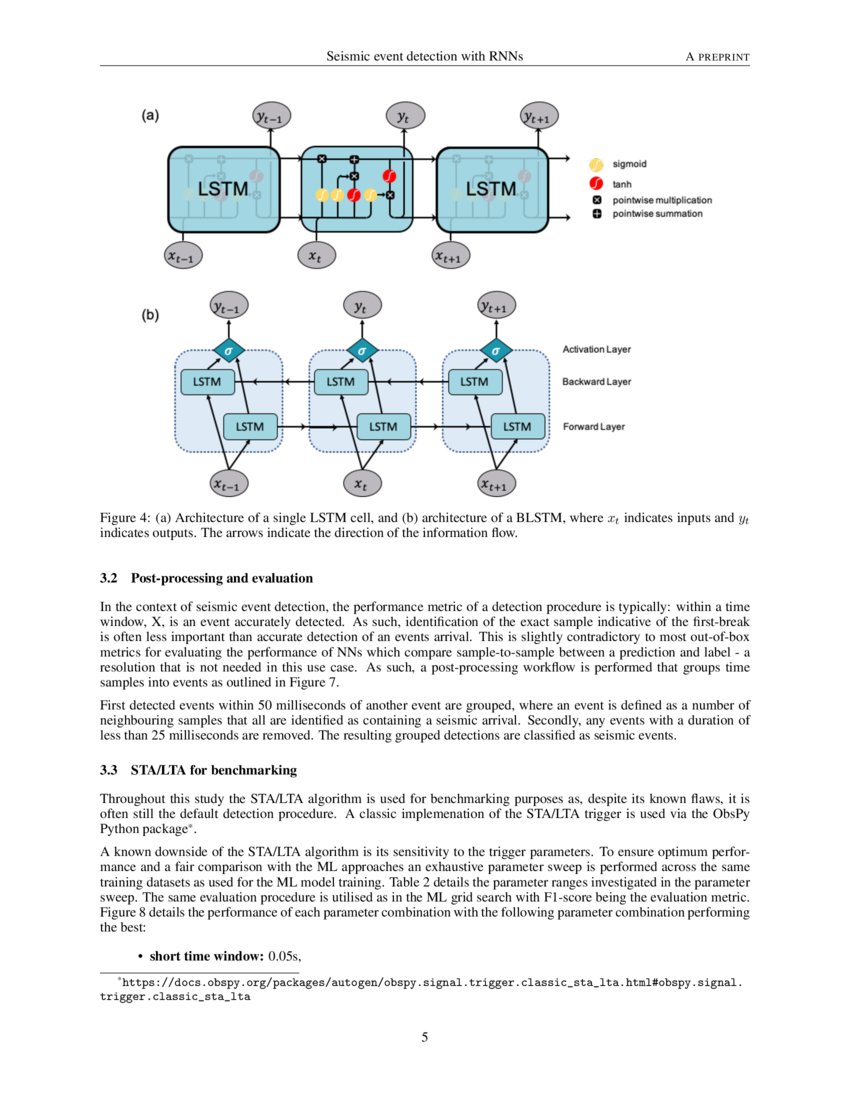 Bidirectional Recurrent Neural Networks For Seismic Event Detection 3690