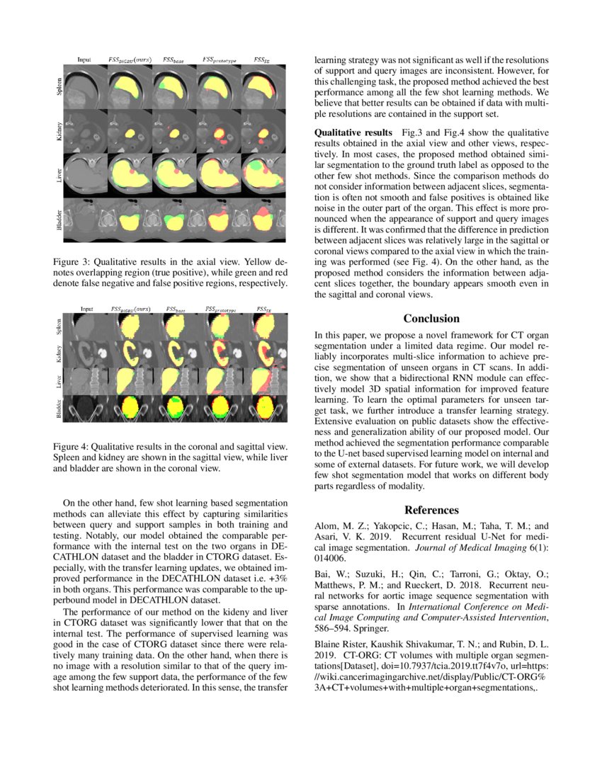 Bidirectional RNN-based Few Shot Learning for 3D Medical Image ...
