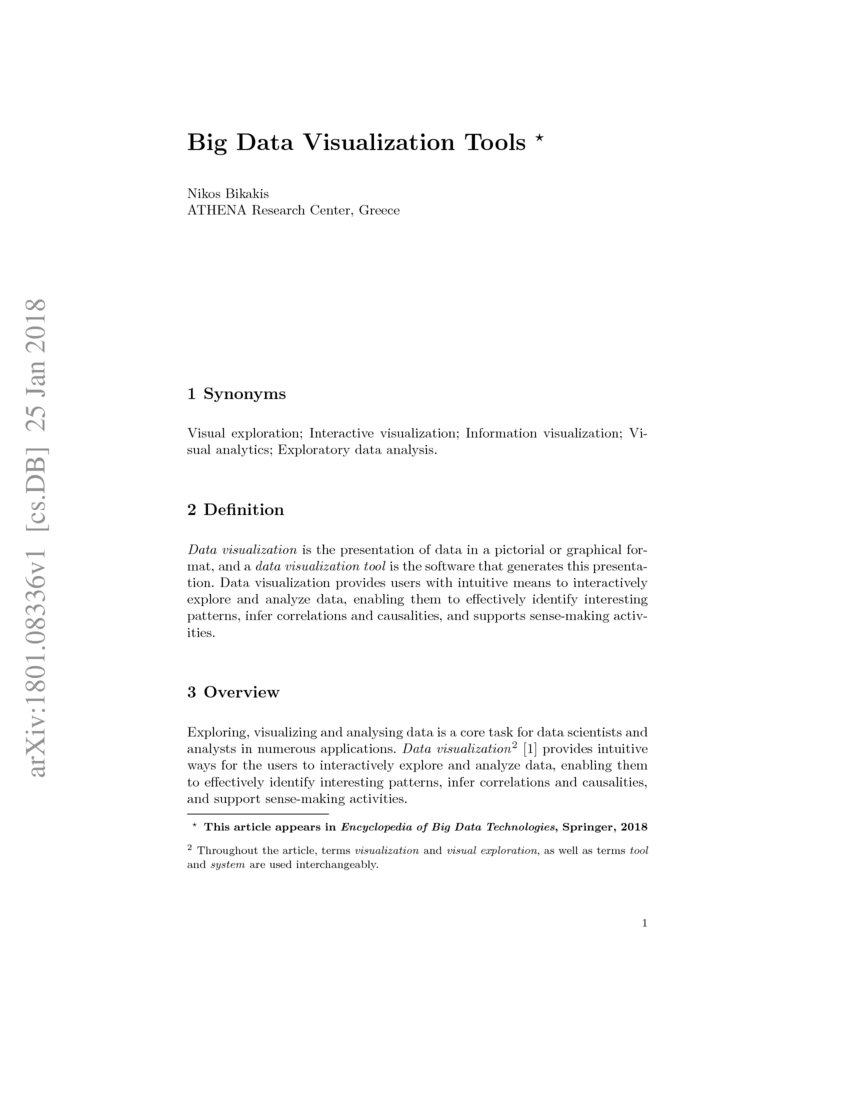 Big Data Visualization Tools Deepai