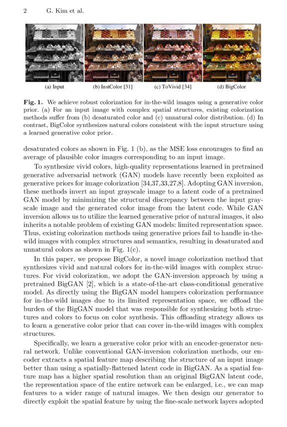 BigColor: Colorization using a Generative Color Prior for Natural Images | DeepAI