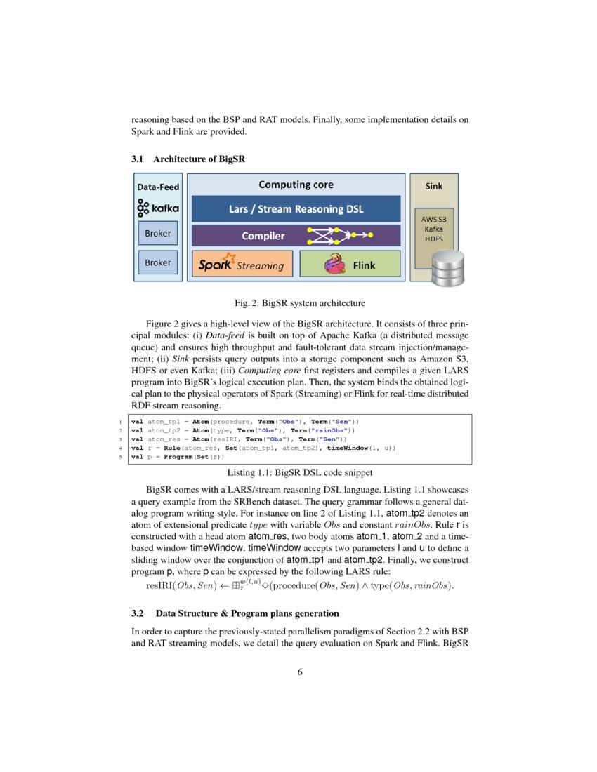BigSR: an empirical study of real-time expressive RDF stream reasoning ...