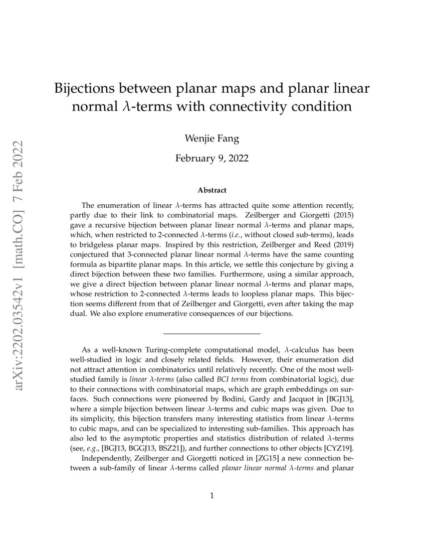 Bijections between planar maps and planar linear normal λ-terms with ...