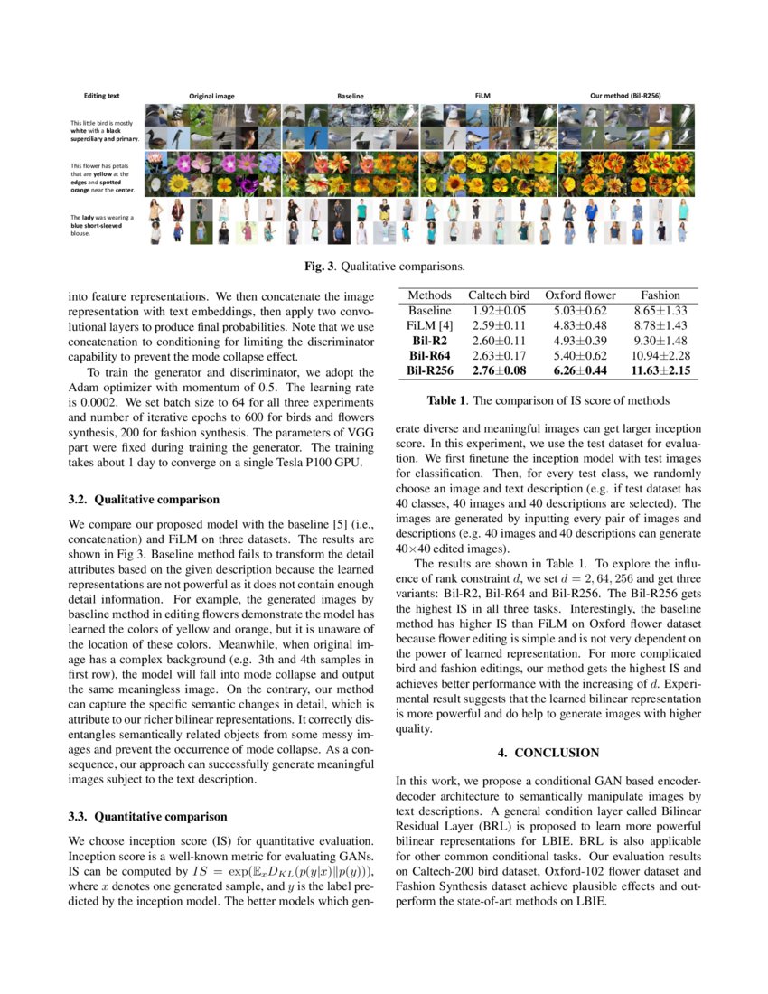 Bilinear Representation for Language-based Image Editing Using ... Bilinear Representation for Language-based Image Editing Using ...