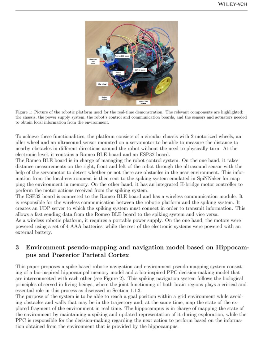 Bio-inspired spike-based Hippocampus and Posterior Parietal Cortex models for robot navigation ...