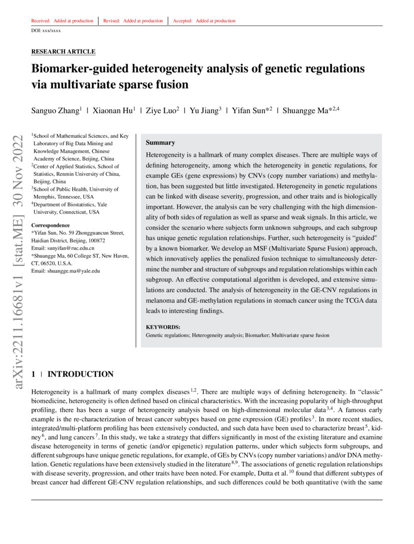 Biomarker Guided Heterogeneity Analysis Of Genetic Regulations Via