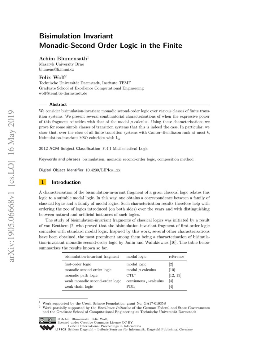 Bisimulation Invariant Monadic-Second Order Logic in the Finite | DeepAI