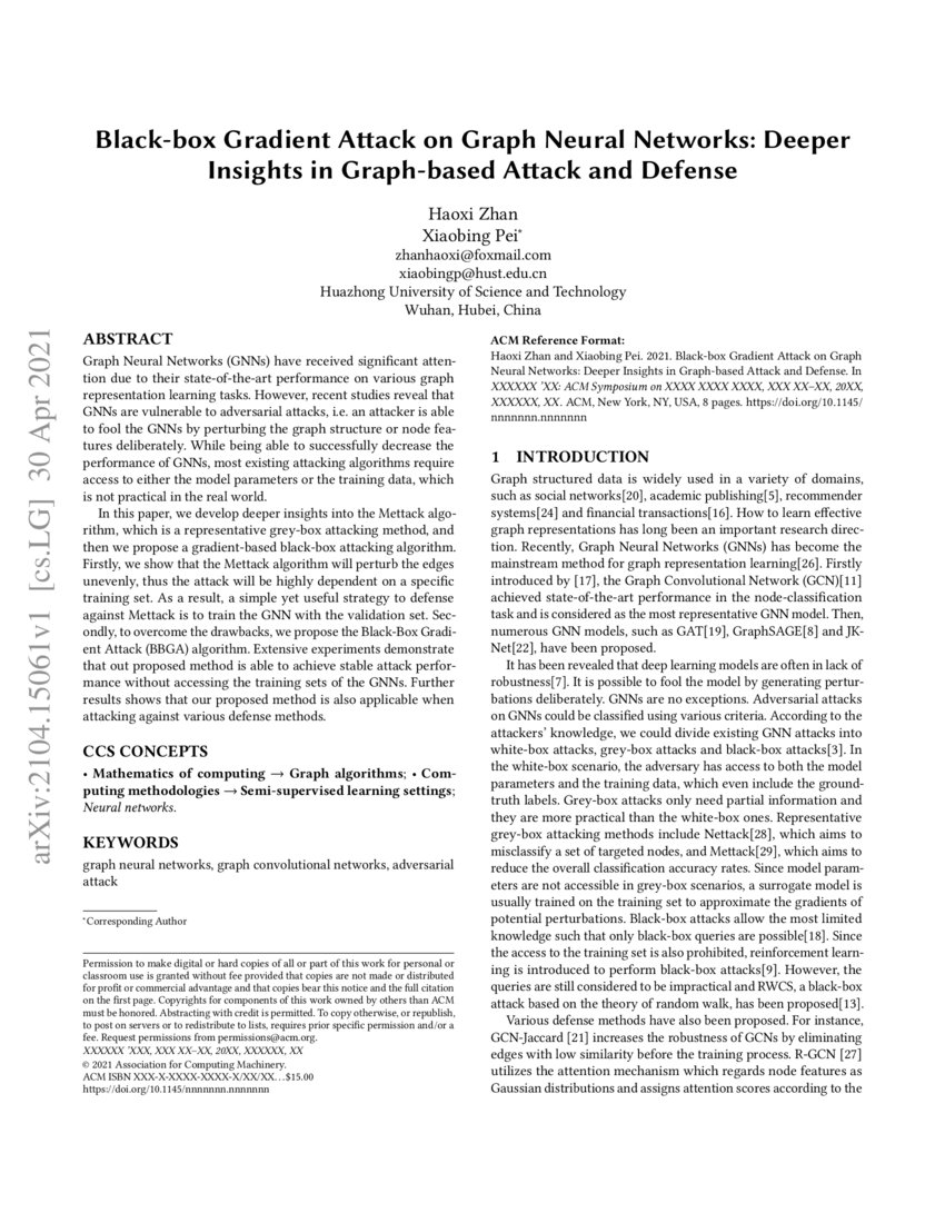 Black-box Gradient Attack on Graph Neural Networks: Deeper Insights in Graph-based Attack and ...