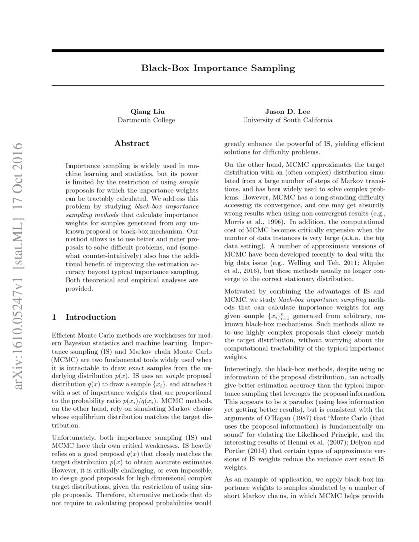 Black-box Importance Sampling | DeepAI