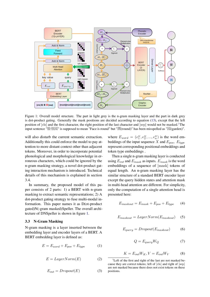 Block the Label and Noise: An N-Gram Masked Speller for Chinese Spell Checking | DeepAI