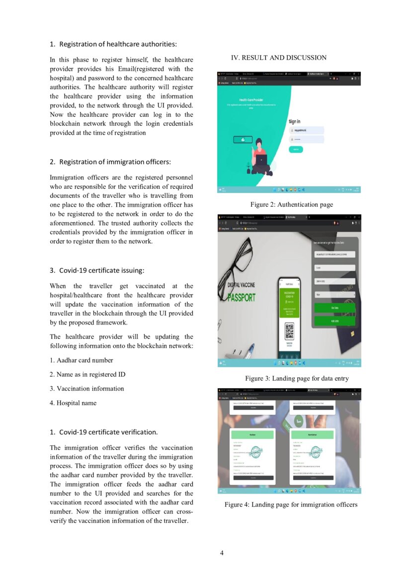 Blockchain based digital vaccine passport | DeepAI