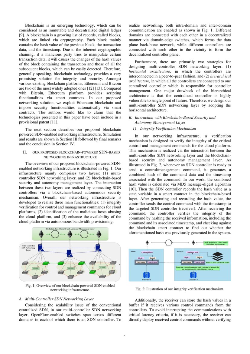 Blockchain-Powered Software Defined Network-Enabled Networking Infrastructure for Cloud ...