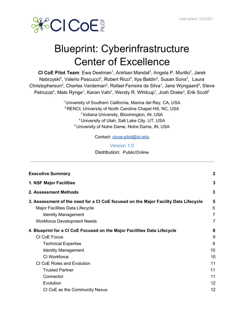 Blueprint: Cyberinfrastructure Center of Excellence | DeepAI
