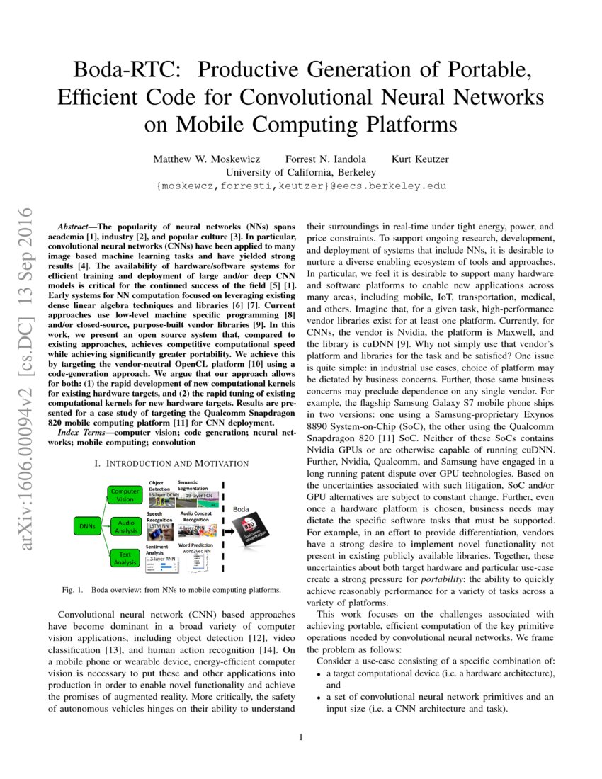 Boda-RTC: Productive Generation of Portable, Efficient Code for ...