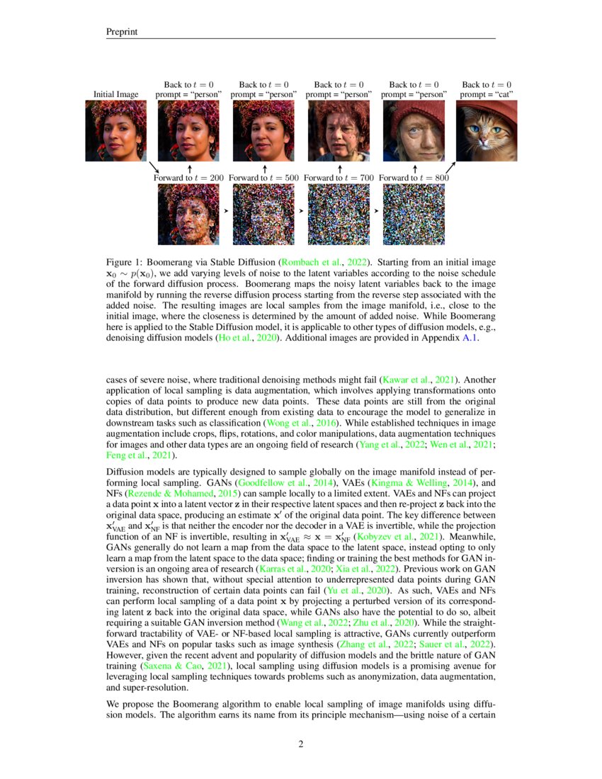Boomerang: Local sampling on image manifolds using diffusion models ... Boomerang: Local sampling on image manifolds using diffusion models ...