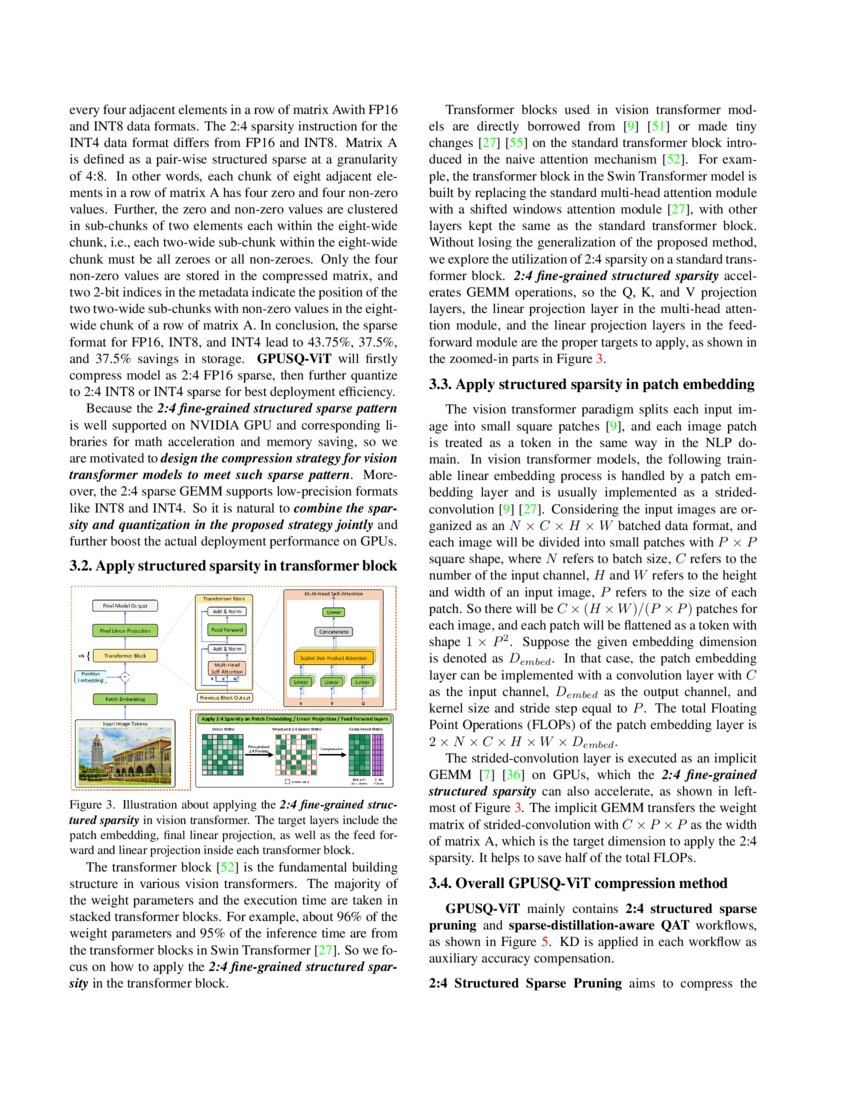 Boost Vision Transformer with GPU-Friendly Sparsity and Quantization | DeepAI