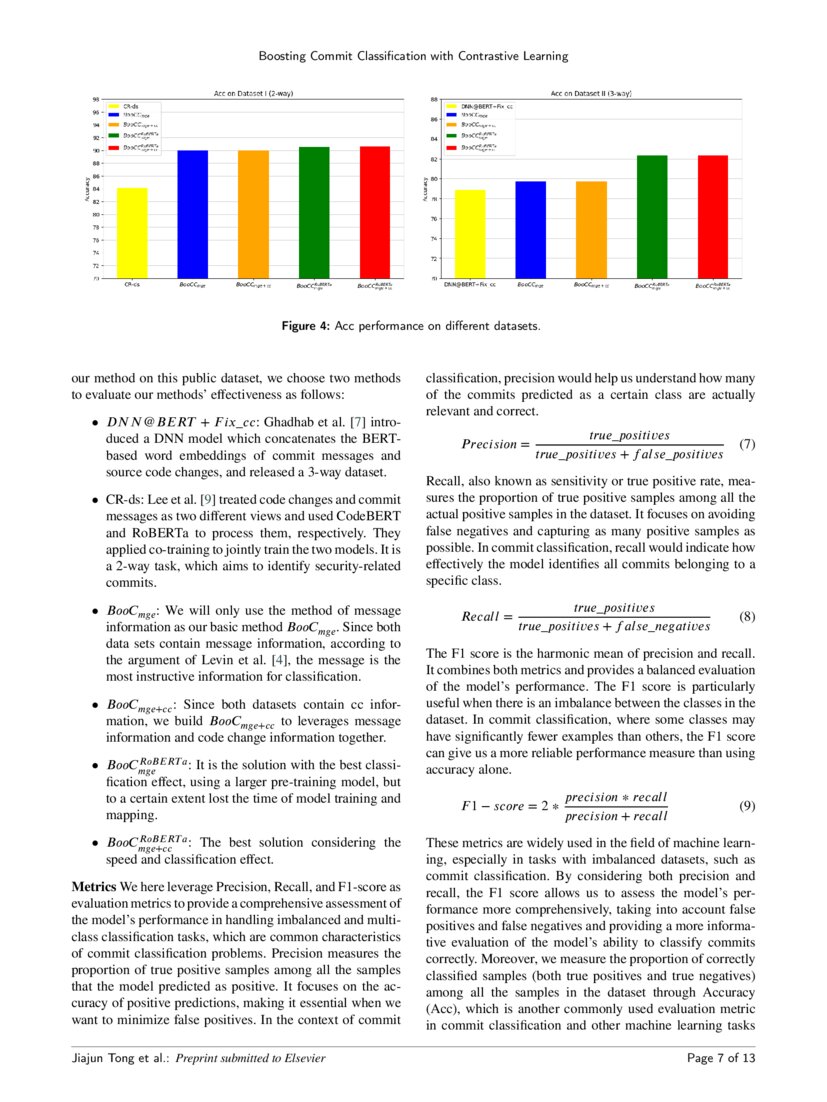 Boosting Commit Classification with Contrastive Learning | DeepAI Boosting Commit Classification with Contrastive Learning | DeepAI