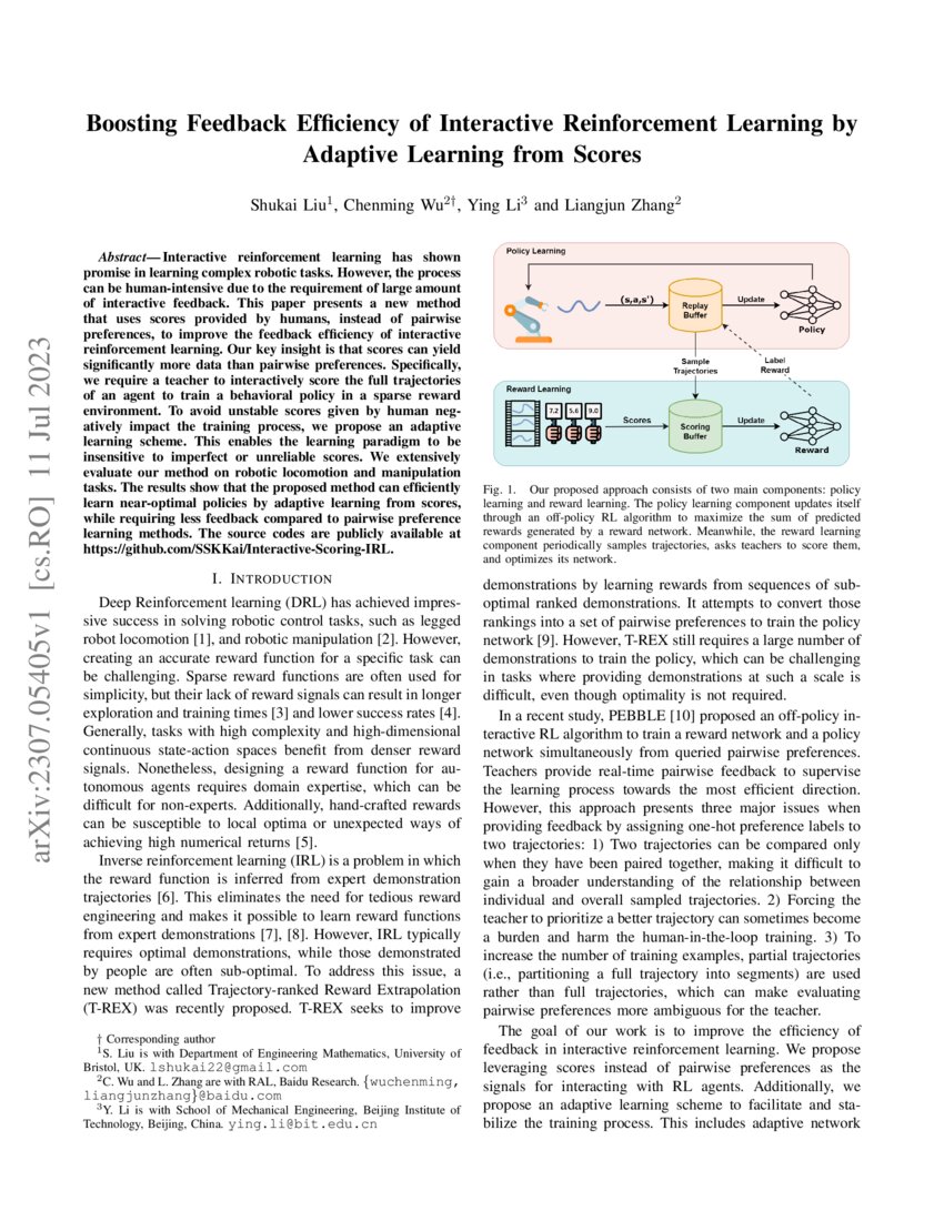 Boosting Feedback Efficiency of Interactive Reinforcement Learning by Adaptive Learning from ...