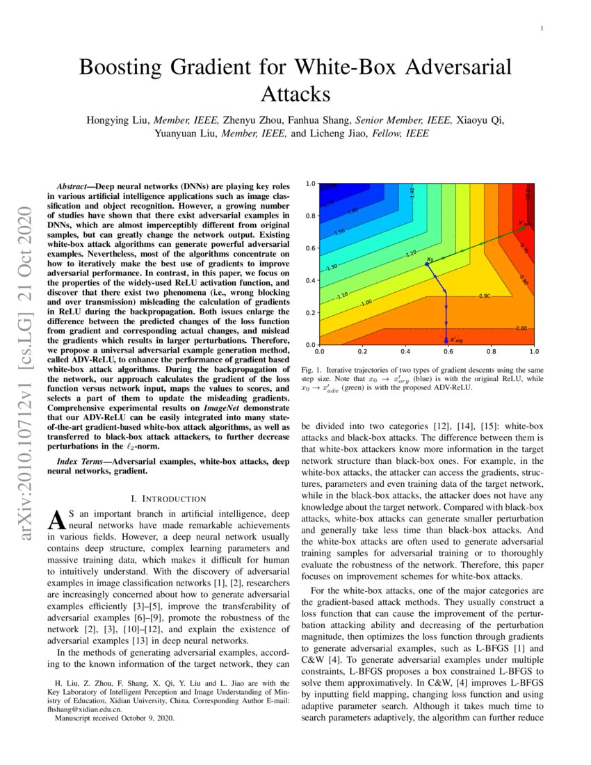 Boosting Gradient for White-Box Adversarial Attacks | DeepAI