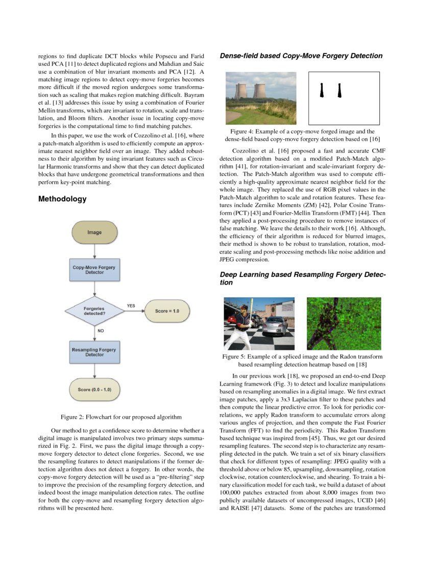 Boosting Image Forgery Detection using Resampling Features and Copy ... Boosting Image Forgery Detection using Resampling Features and Copy ...