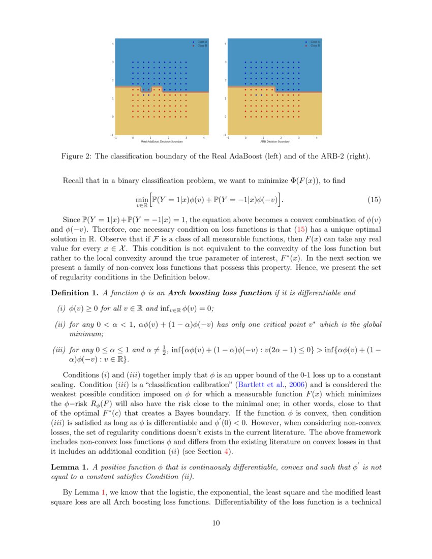 Boosting in the presence of outliers: adaptive classification with non-convex loss functions ...