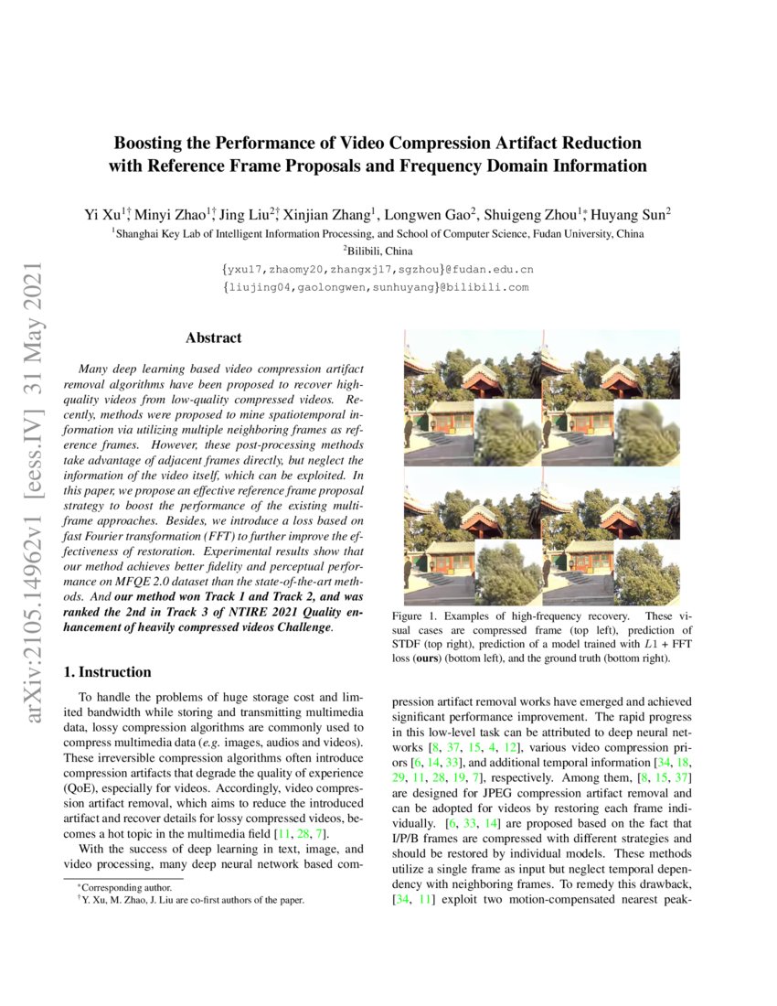 Boosting The Performance Of Video Compression Artifact Reduction With