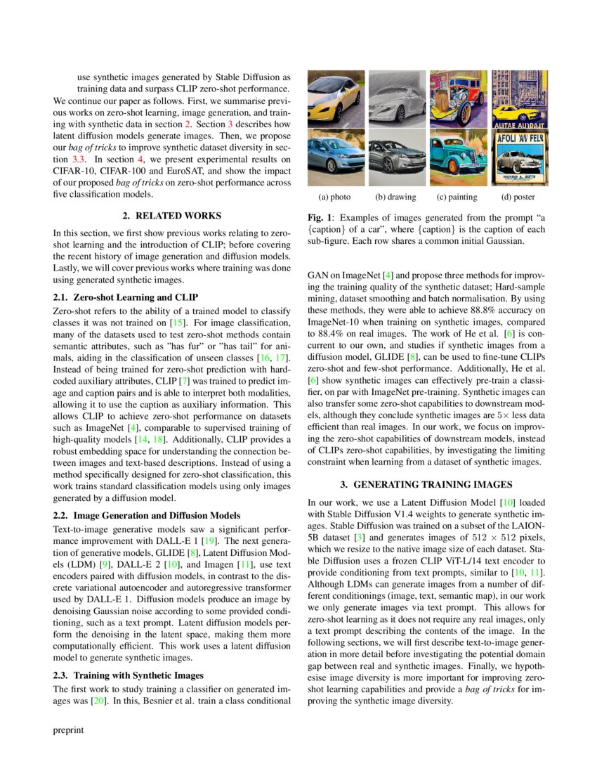 Boosting Zero-shot Classification with Synthetic Data Diversity via Stable Diffusion | DeepAI