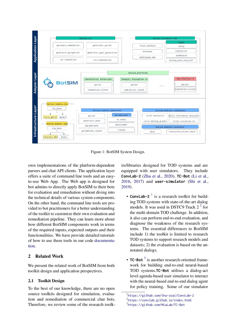 Botsim An End To End Bot Simulation Toolkit For Commercial Task Oriented Dialog Systems Deepai