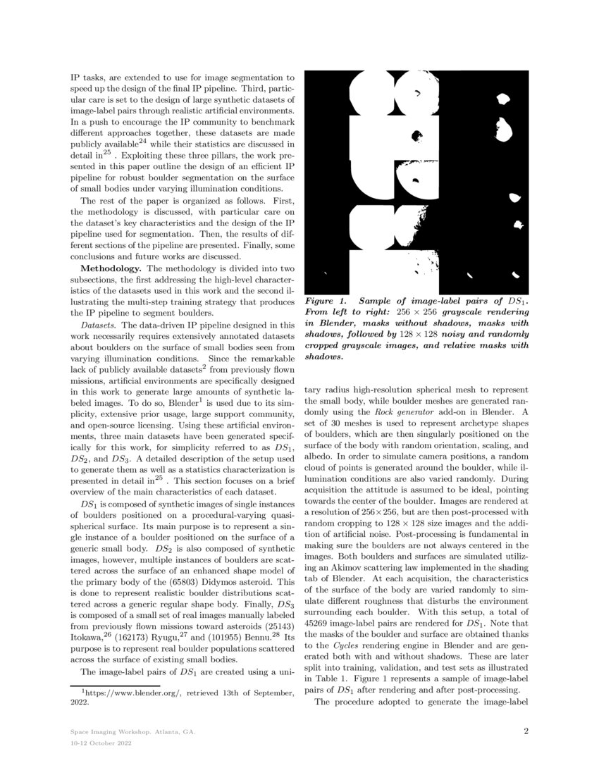 Boulders Identification on Small Bodies Under Varying Illumination Conditions | DeepAI