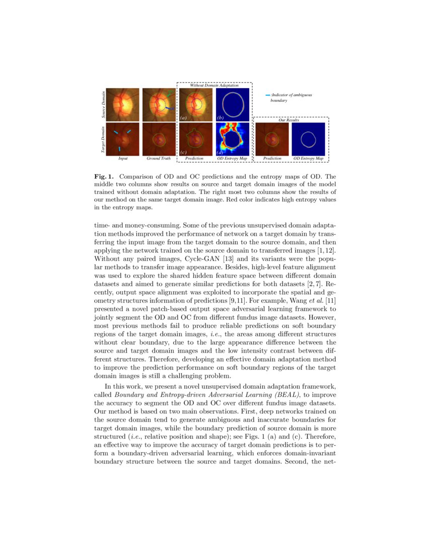 Boundary And Entropy Driven Adversarial Learning For Fundus Image Segmentation Deepai