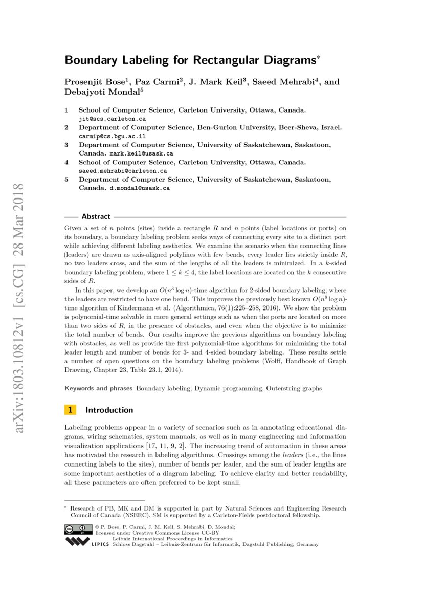 Boundary Labeling for Rectangular Diagrams | DeepAI