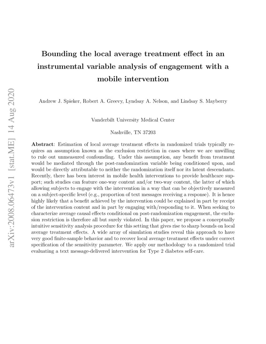 Bounding The Local Average Treatment Effect In An Instrumental Variable