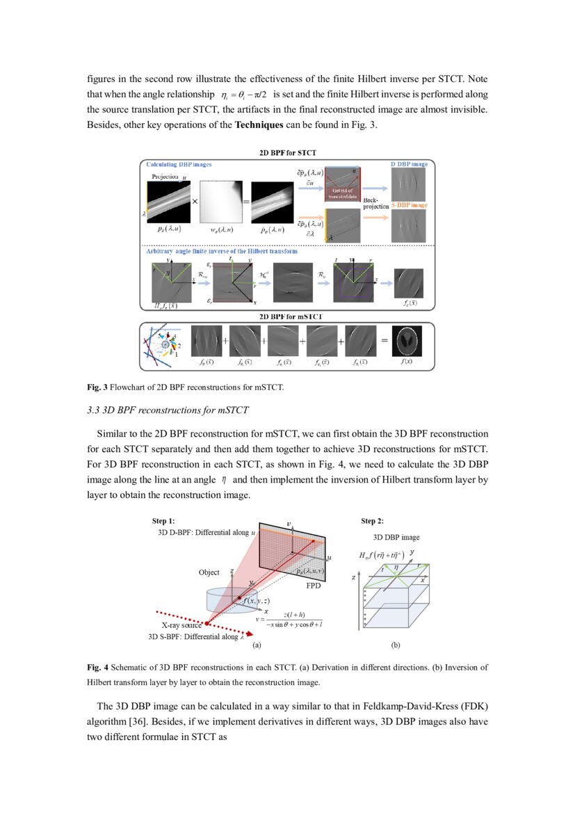 Bpf Algorithms For Multiple Source Translation Computed Tomography
