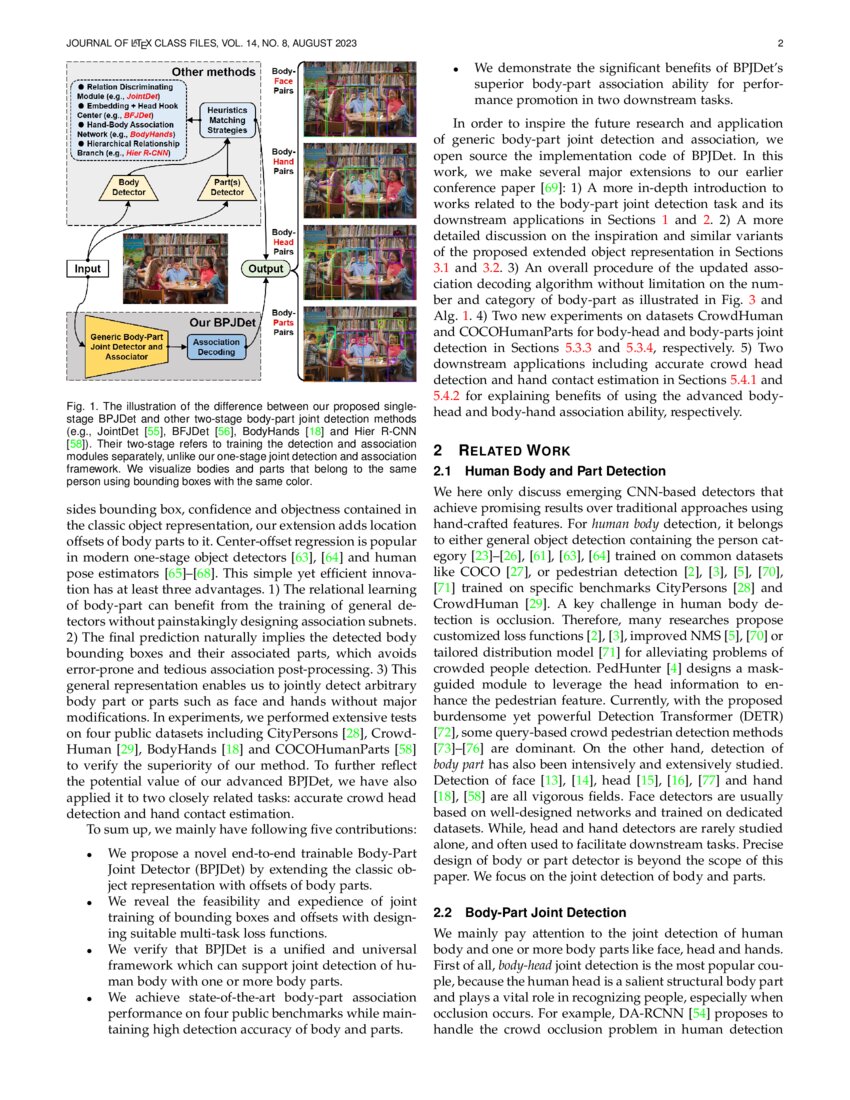 Bpjdet Extended Object Representation For Generic Body Part Joint Detection Deepai