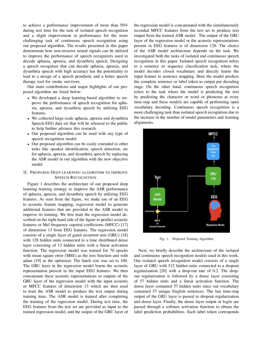 Brain Signals to Rescue Aphasia, Apraxia and Dysarthria Speech Recognition | DeepAI
