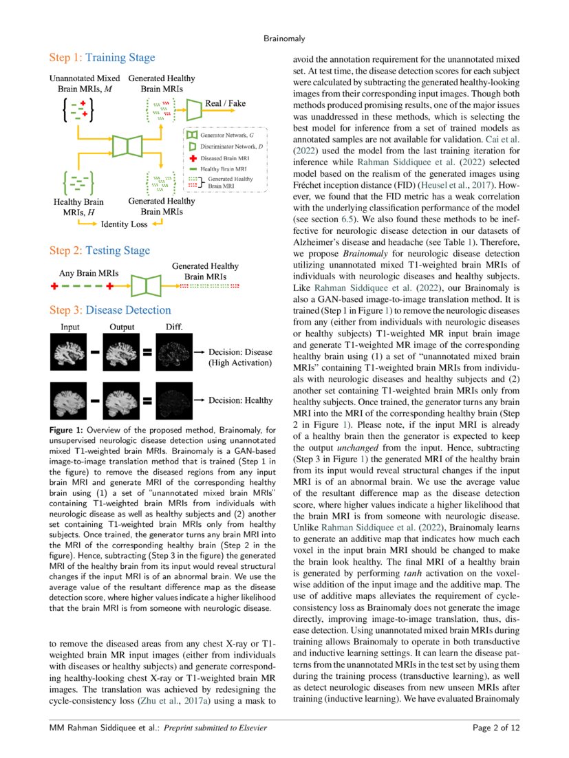 Brainomaly: Unsupervised Neurologic Disease Detection Utilizing Unannotated T1-weighted Brain MR ...