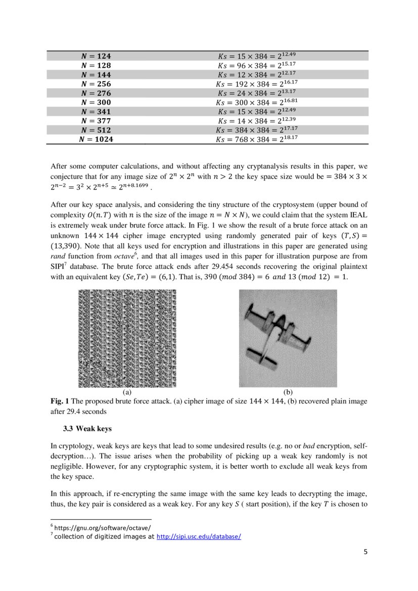 Breaking An Image Encryption Scheme Based On Arnold Map And Lucas