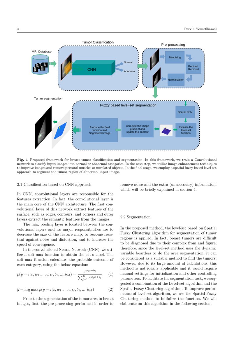 Breast Tumor Classification And Segmentation Using Convolutional Neural Networks Deepai