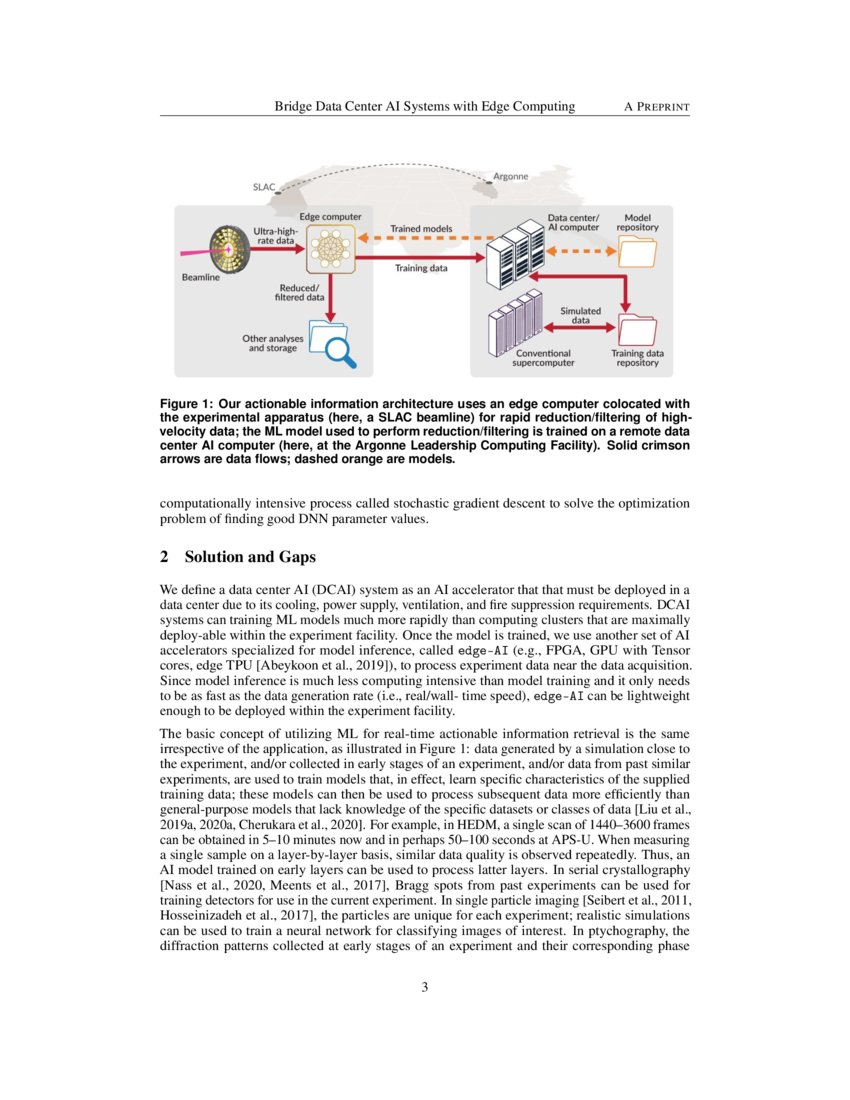 Bridge Data Center AI Systems with Edge Computing for Actionable ...