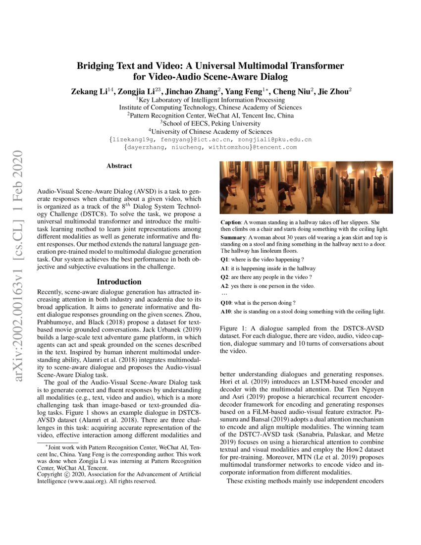 Bridging Text and Video: A Universal Multimodal Transformer for Video ...