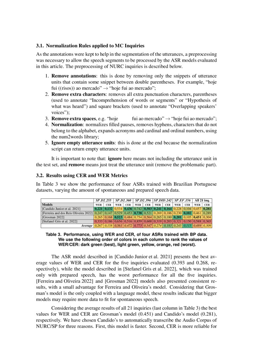 Bringing NURC/SP to Digital Life: the Role of Open-source Automatic ...