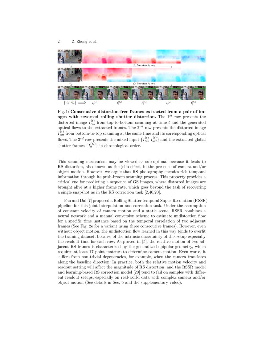 Bringing Rolling Shutter Images Alive with Dual Reversed Distortion ...