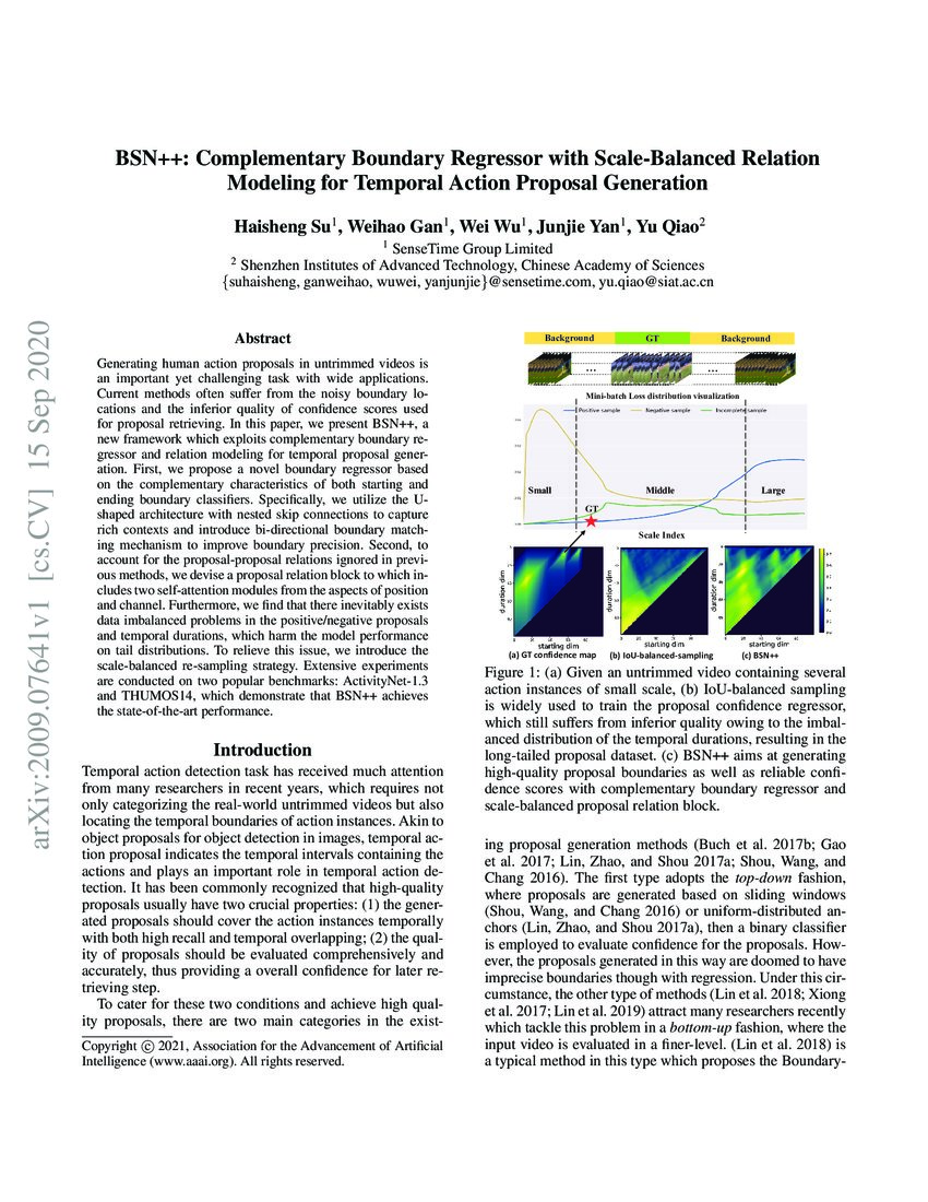 Bsn Complementary Boundary Regressor With Scale Balanced Relation Modeling For Temporal