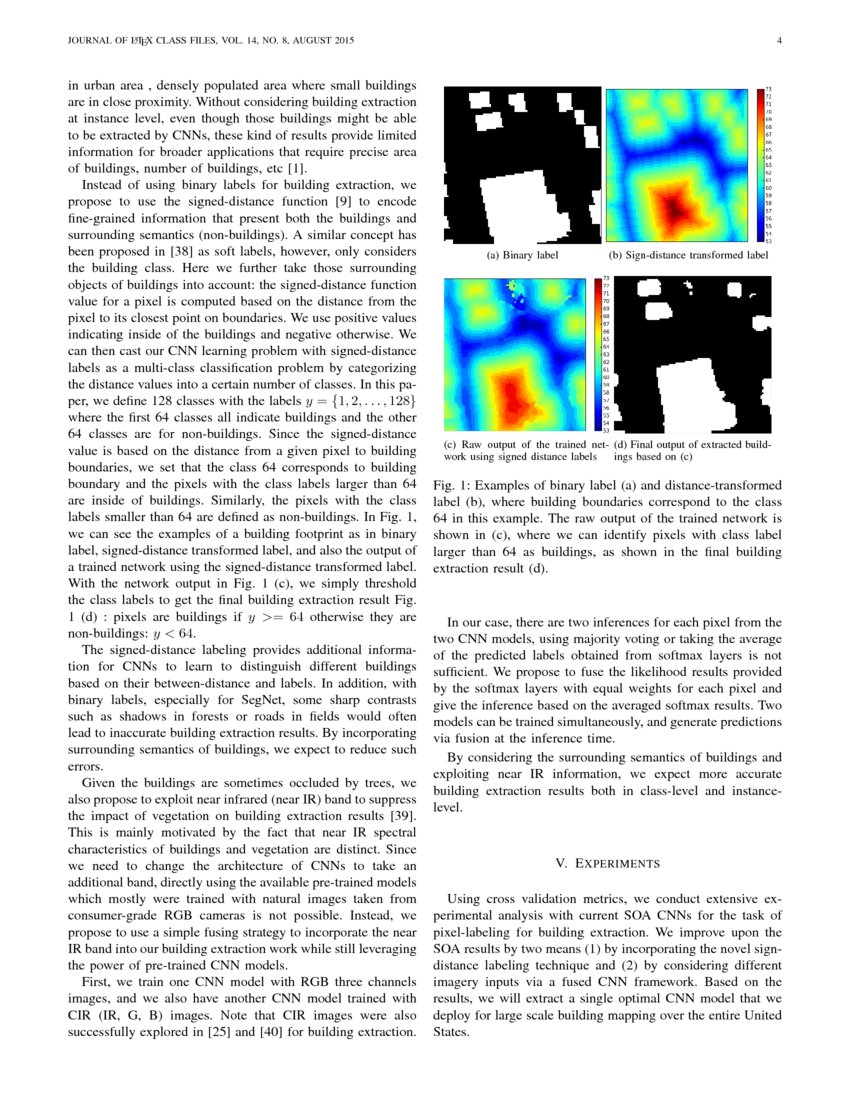 Building Extraction At Scale Using Convolutional Neural Network