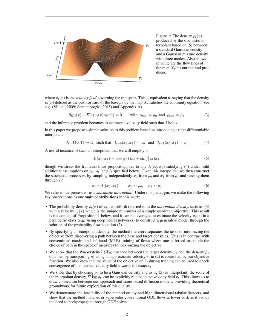Building Normalizing Flows With Stochastic Interpolants Deepai