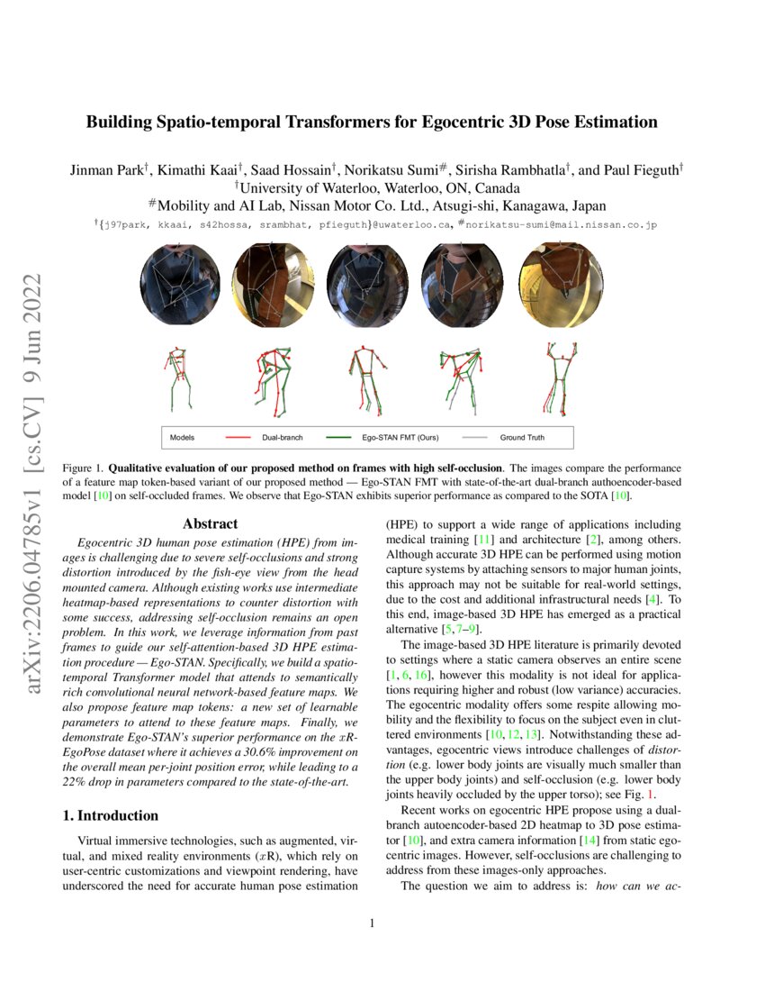 Building Spatio Temporal Transformers For Egocentric 3d Pose Estimation