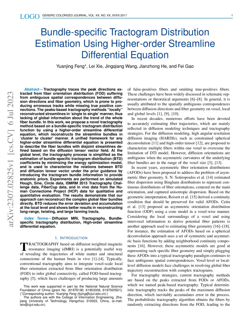 Bundle Specific Tractogram Distribution Estimation Using Higher Order Streamline Differential