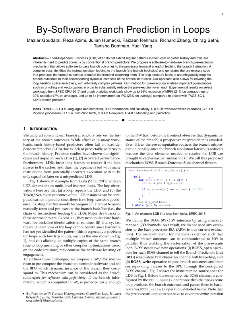 By Software Branch Prediction In Loops Deepai 