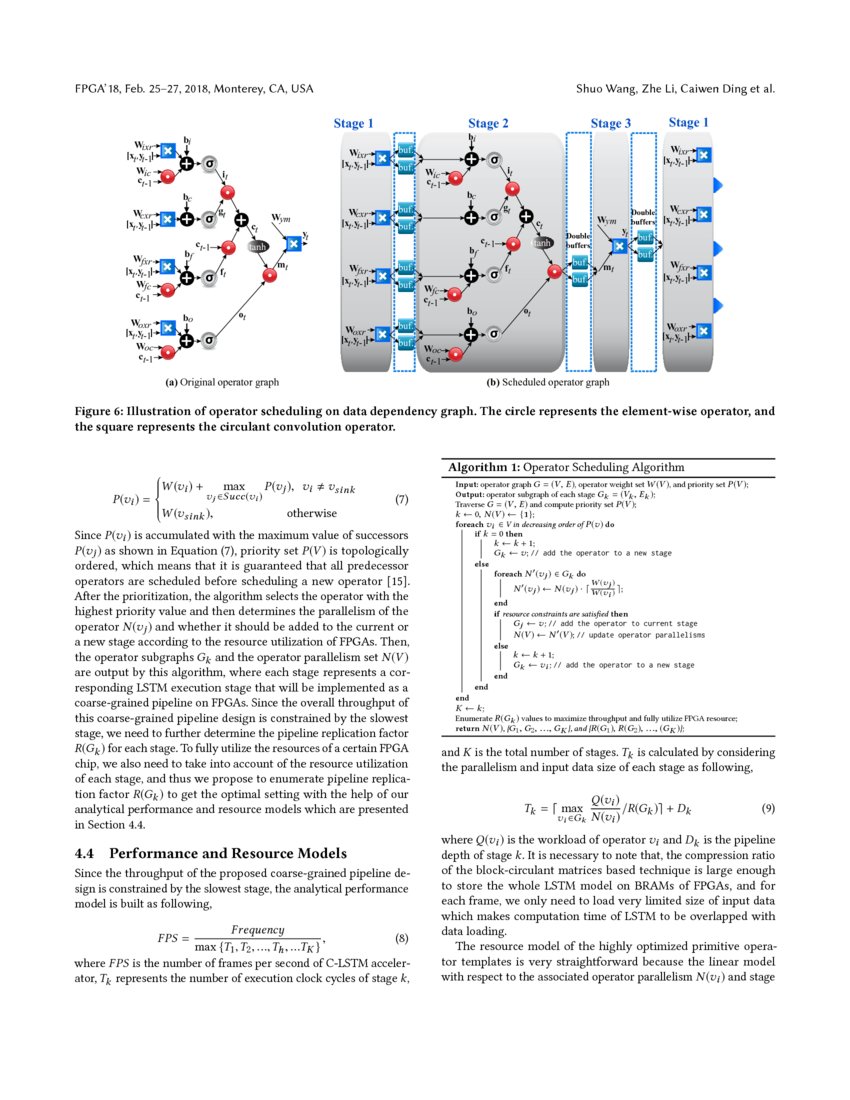 C Lstm Enabling Efficient Lstm Using Structured Compression Techniques On Fpgas Deepai 2645