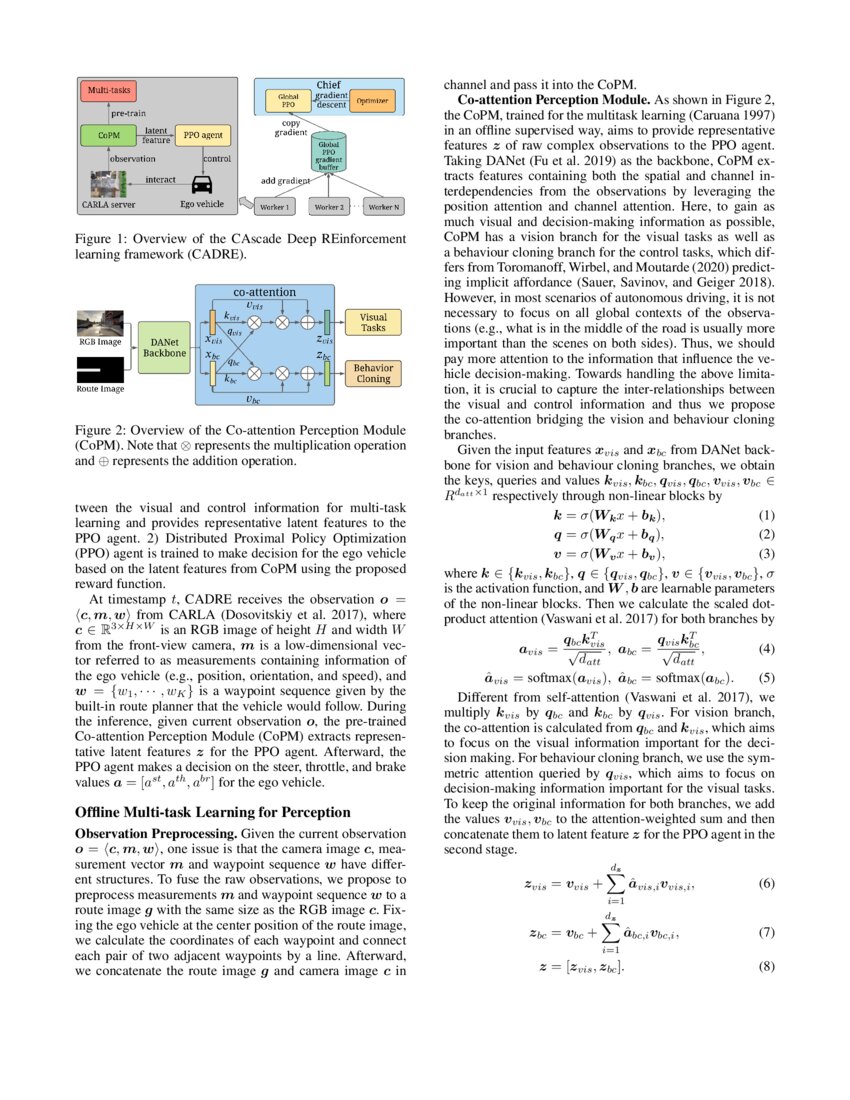 CADRE: A Cascade Deep Reinforcement Learning Framework for Vision-based ... CADRE: A Cascade Deep Reinforcement Learning Framework for Vision-based ...